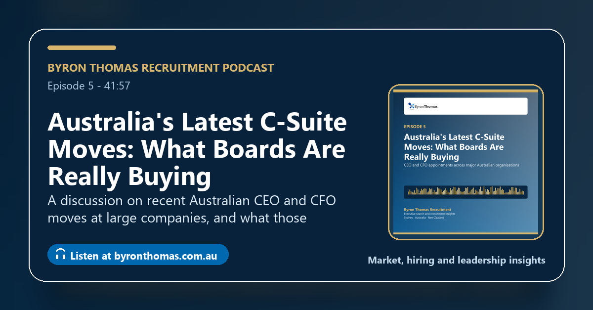 Australia's Latest C-Suite Moves: What Big Company Appointments Signal ...